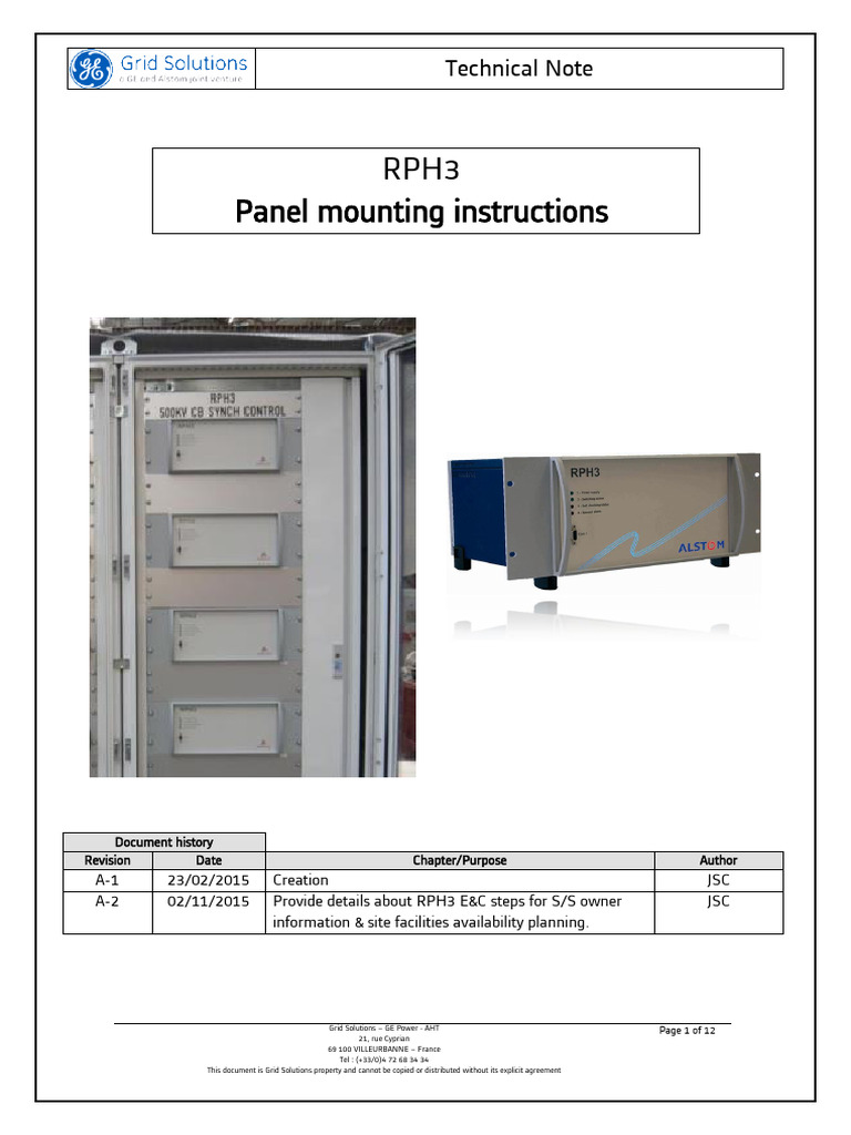 RPH3 Panel Mounting Instructions Guide | PDF | Electrical Connector ...