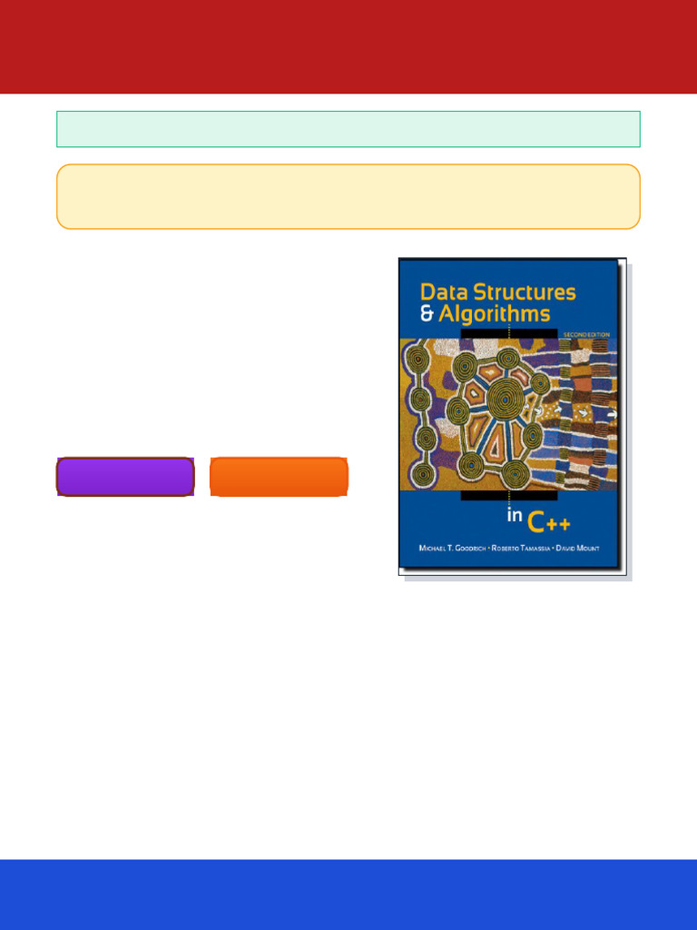 Data Structures and Algorithms in C 2nd Edition Michael T. Goodrich Ebook Printer-Ready PDF ...