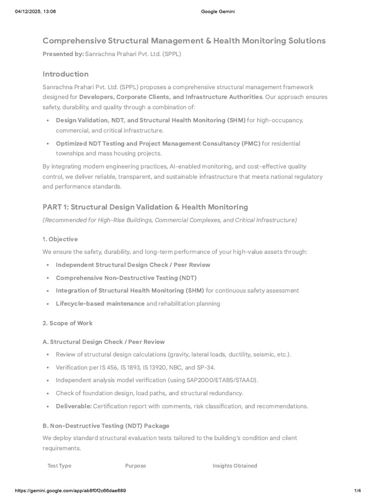 Structural Management & Health Monitoring Solutions | PDF ...