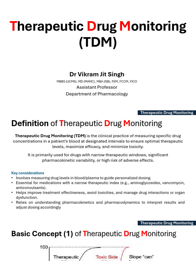 Understanding Therapeutic Drug Monitoring | PDF | Randomized Controlled ...