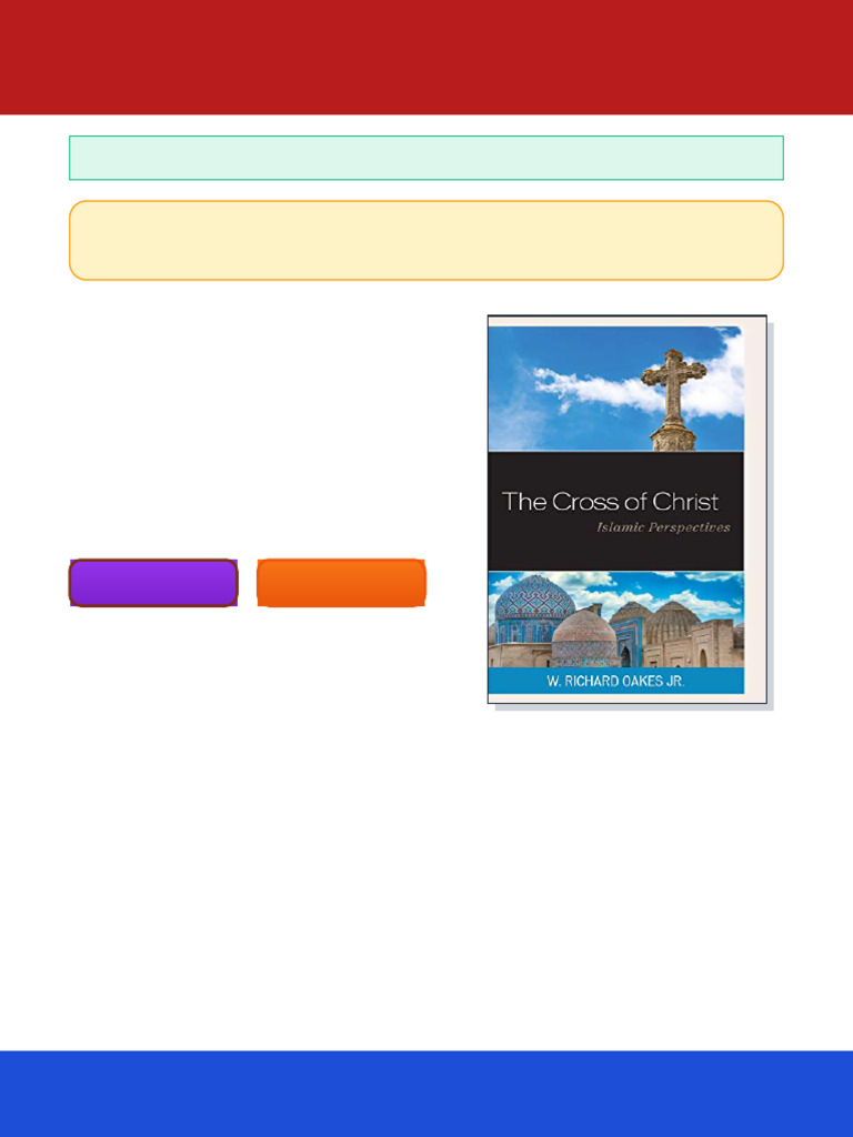 The Cross of Christ Islamic Perspectives W. Richard Oakes ebook reader ...