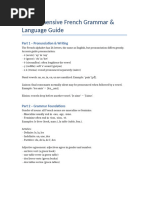 Beginner's French Language Study Guide | PDF