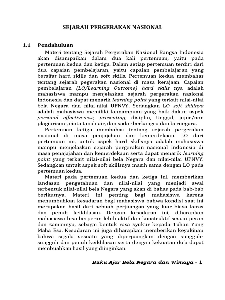 Sejarah Pergerakan Nasional Indonesia | PDF