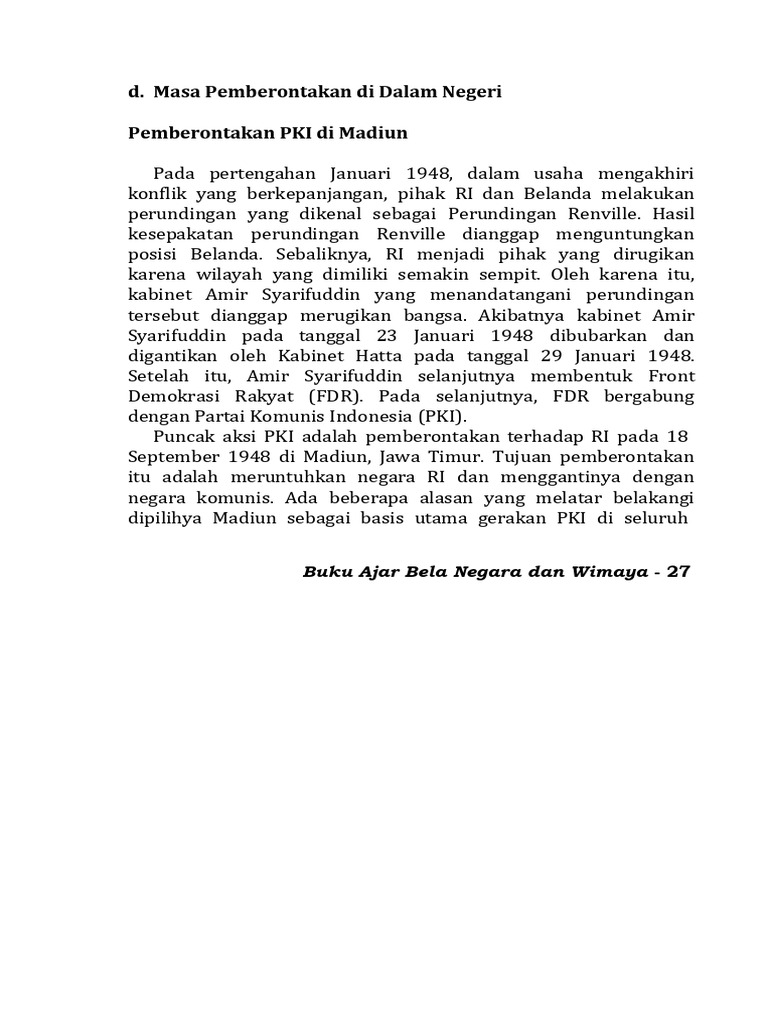 Pemberontakan PKI dan DI/TII di Indonesia | PDF