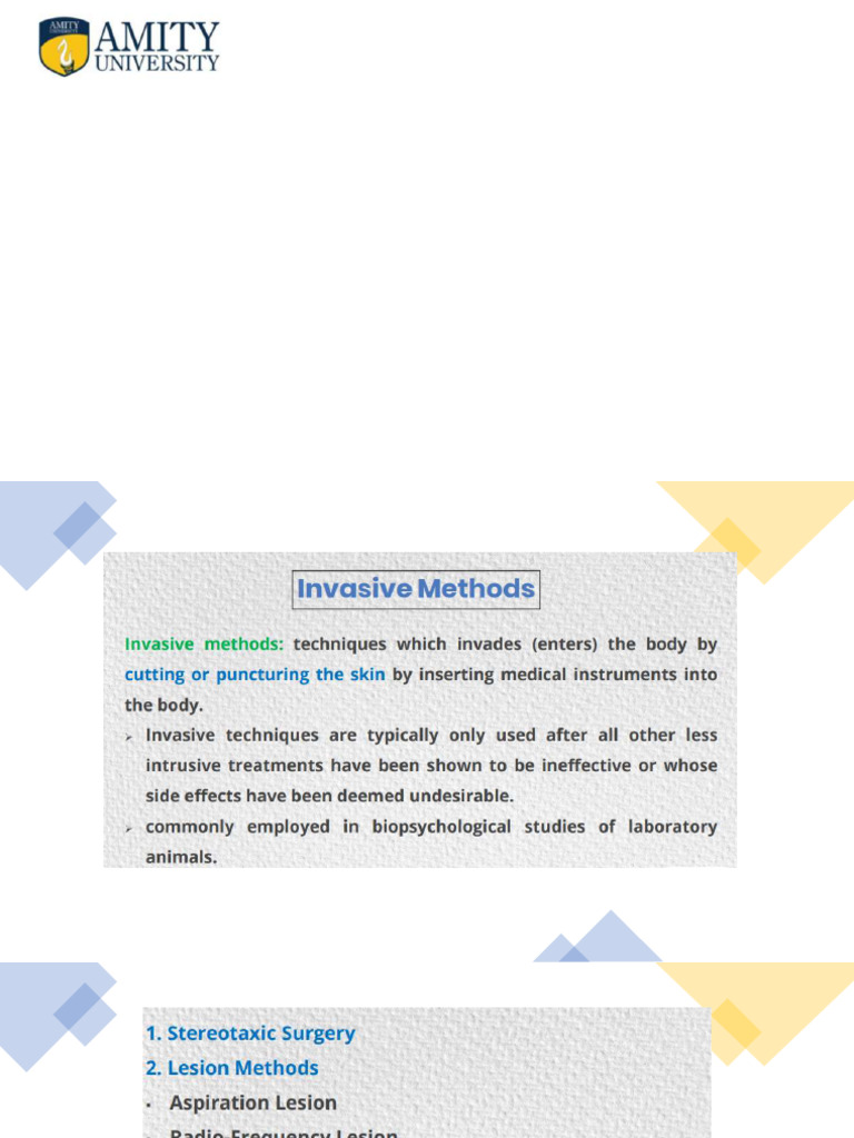 Module-I Invasive & Non-Invasive Methods For Brrain | PDF