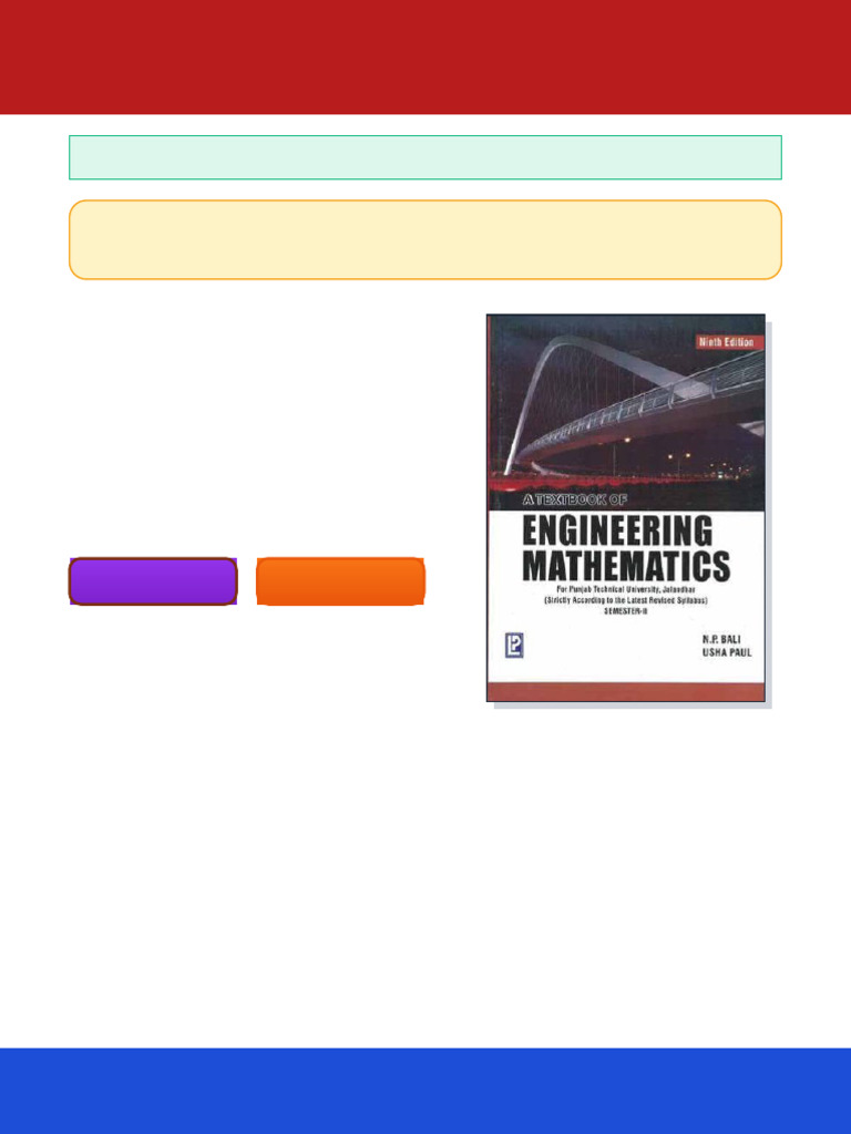 A Textbook Of Engineering Mathematics PTU Jalandhar Sem II 9 ed Edition ...