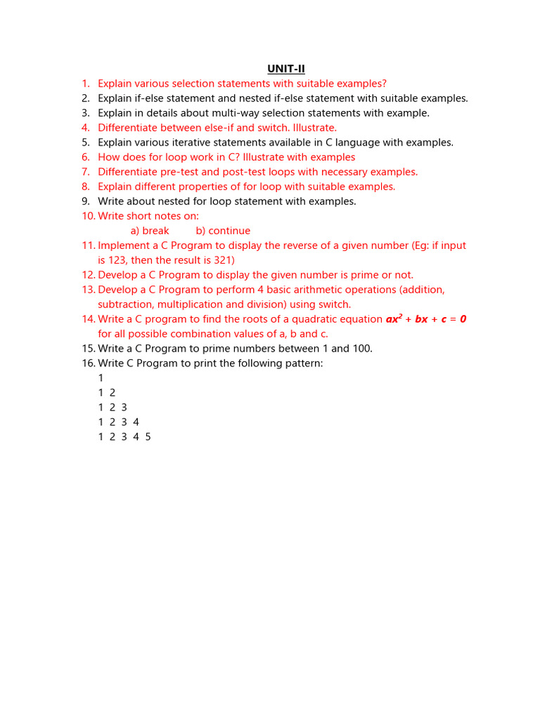 C_UNIT_II_QSNS | PDF