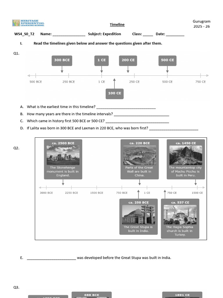 Exit Ticket2_Timeline (1).Docx | PDF