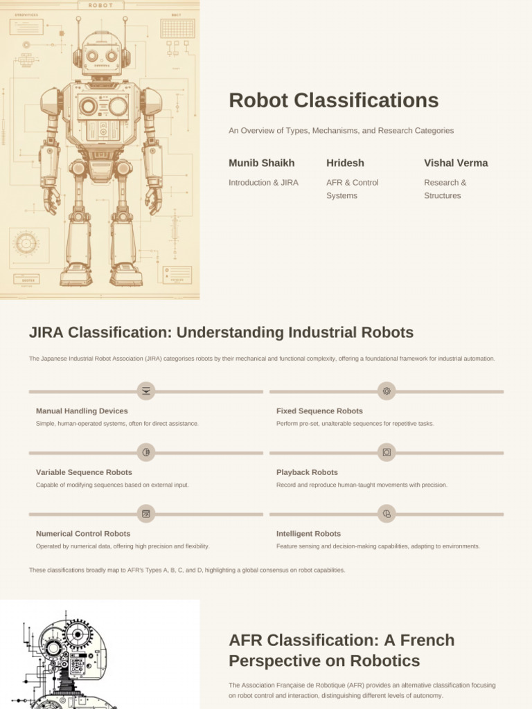 Robot-Classifications (1) .PPTX - 20251117 - 083715 - 0000 | PDF