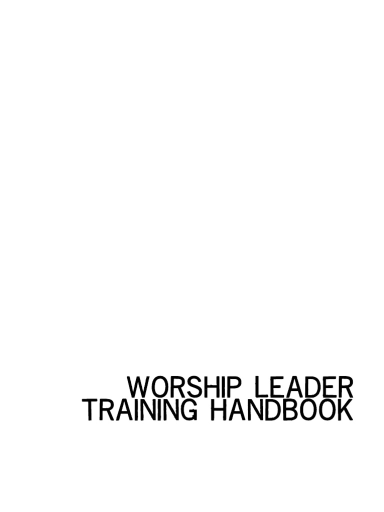 Worship Leader Training Handbook | PDF | Lord's Prayer | Sacrifice