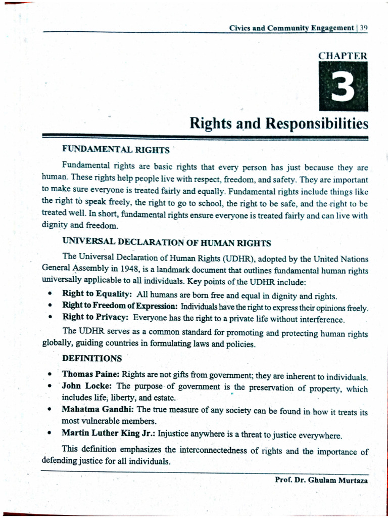 CH 3 Civics and Community Engagement | PDF