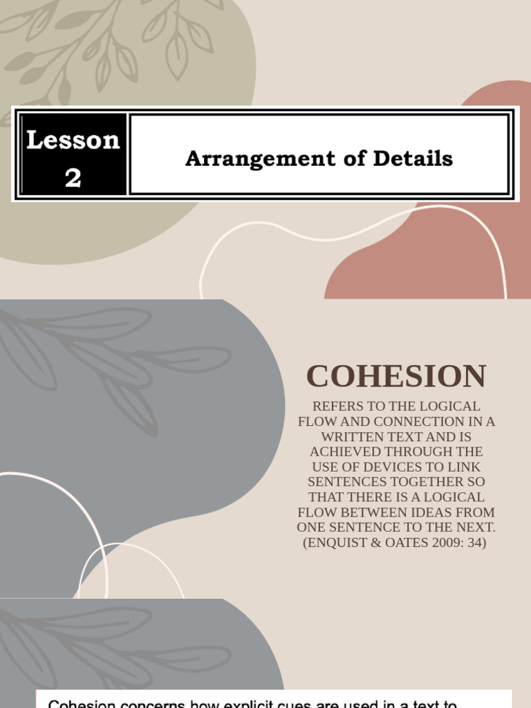 Understanding Cohesion and Coherence | PDF