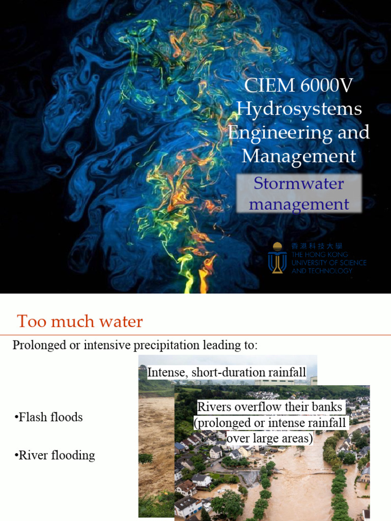 Stormwater Management and Open Channel Flow | PDF | Flood | Surface Runoff