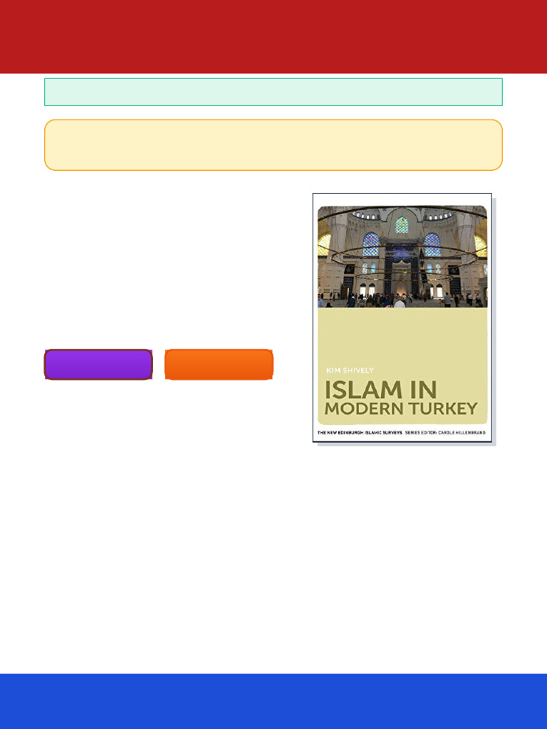 Islam in Modern Turkey 1st Edition Kim Shively ebook full content ...