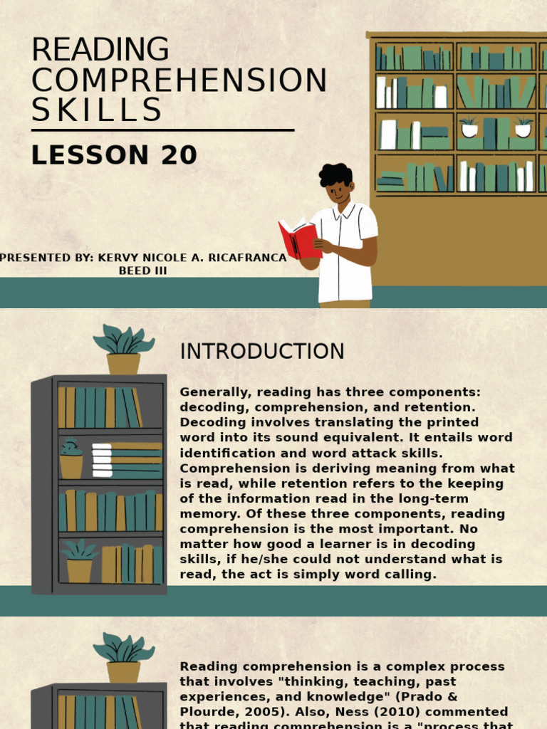 Reading Comprehension Strategies Guide | PDF | Reading Comprehension ...