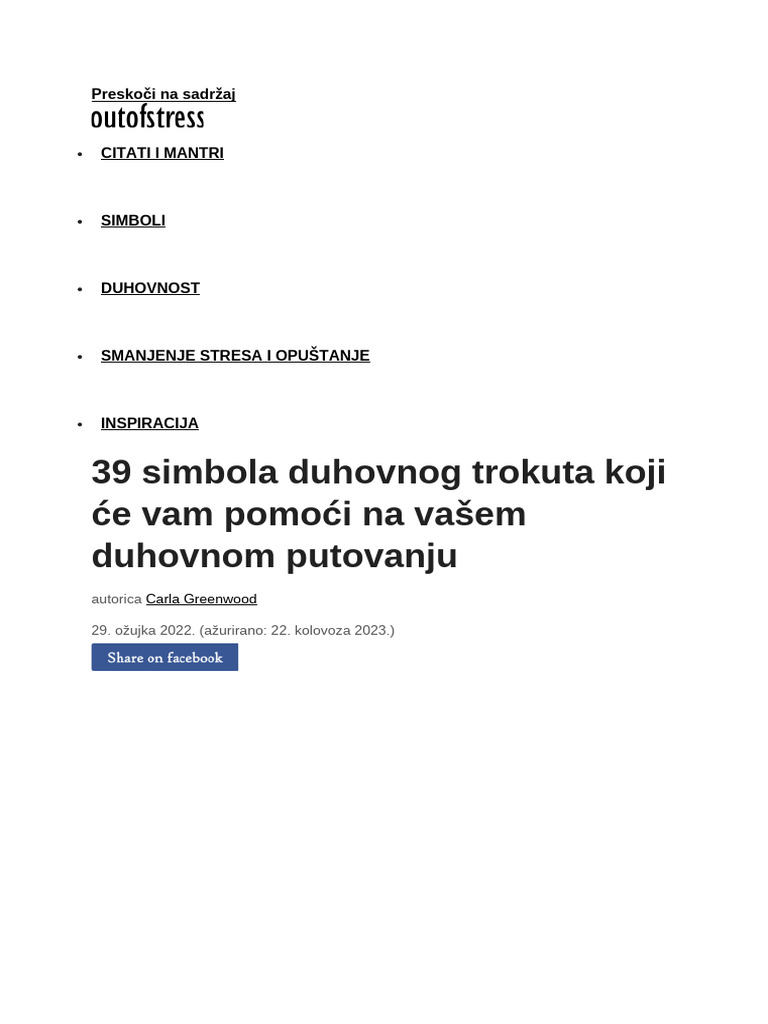 39 Simbola Duhovnog Trokuta | PDF
