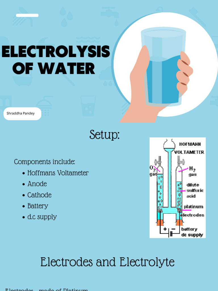 Electrolysis of Water Explained | PDF