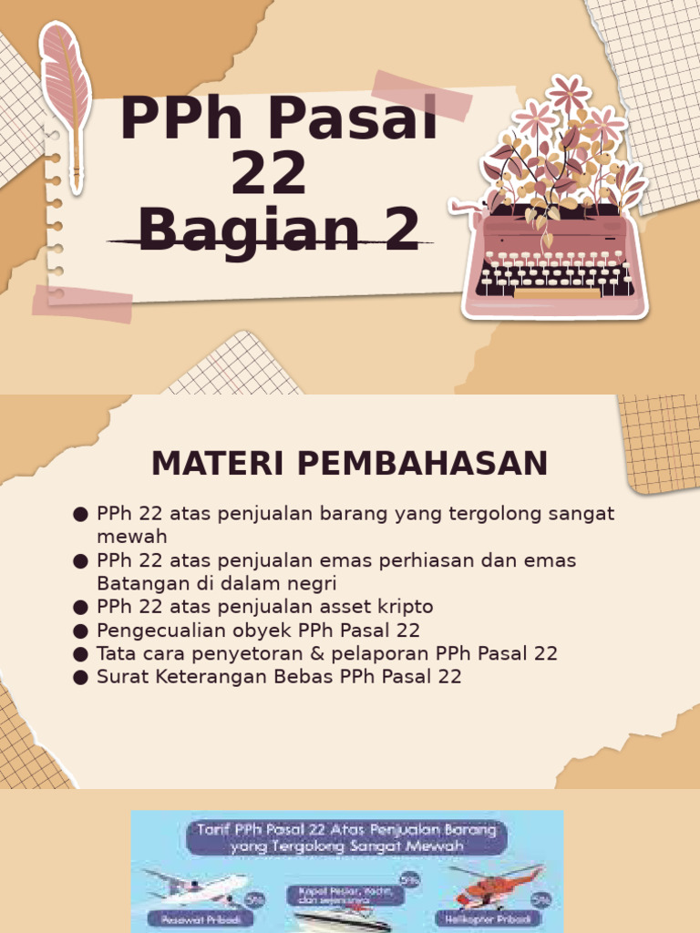 PPh 22: Aturan dan Pengecualian Terbaru | PDF
