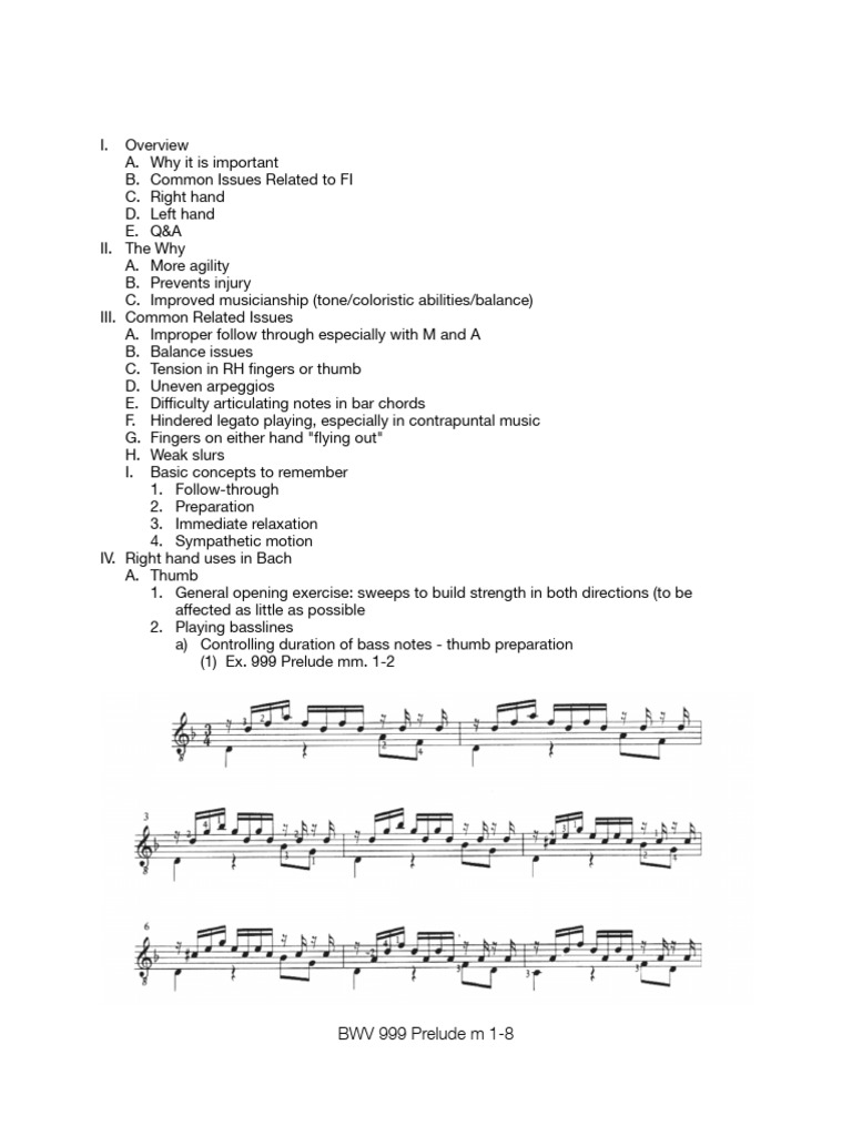 Finger Independence Bach | PDF | Musicology | Elements Of Music