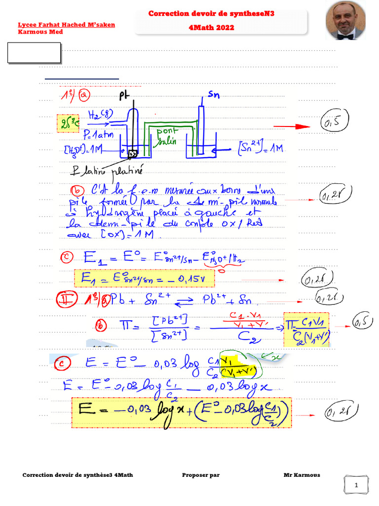 Correction Synthese3 4 Math 2022 KM Ed - Compressed Phys | PDF