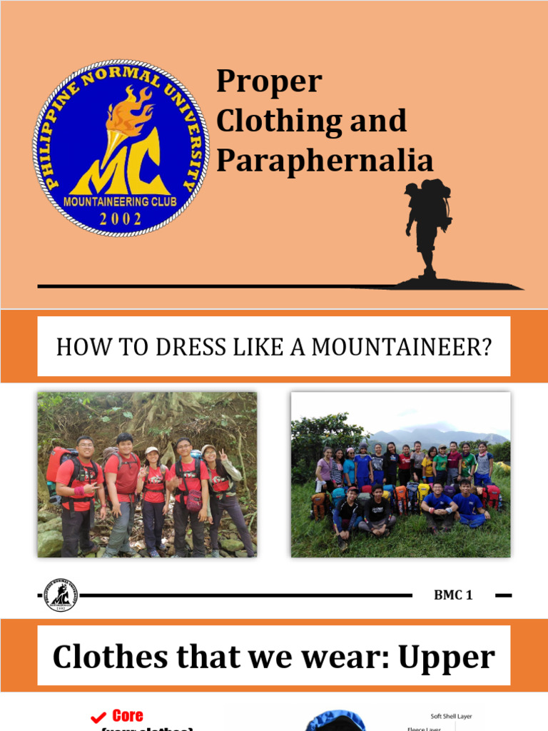 Proper Clothing and Paraphernalia | PDF