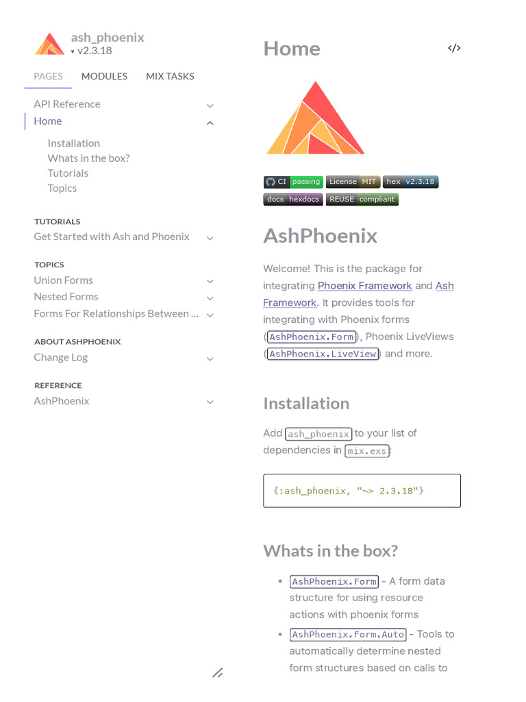 AshPhoenix Integration for Phoenix | PDF | Information Technology ...