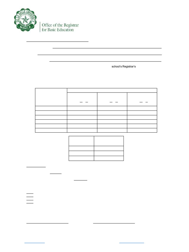 Junior High School Scholastic Record | PDF | Schools