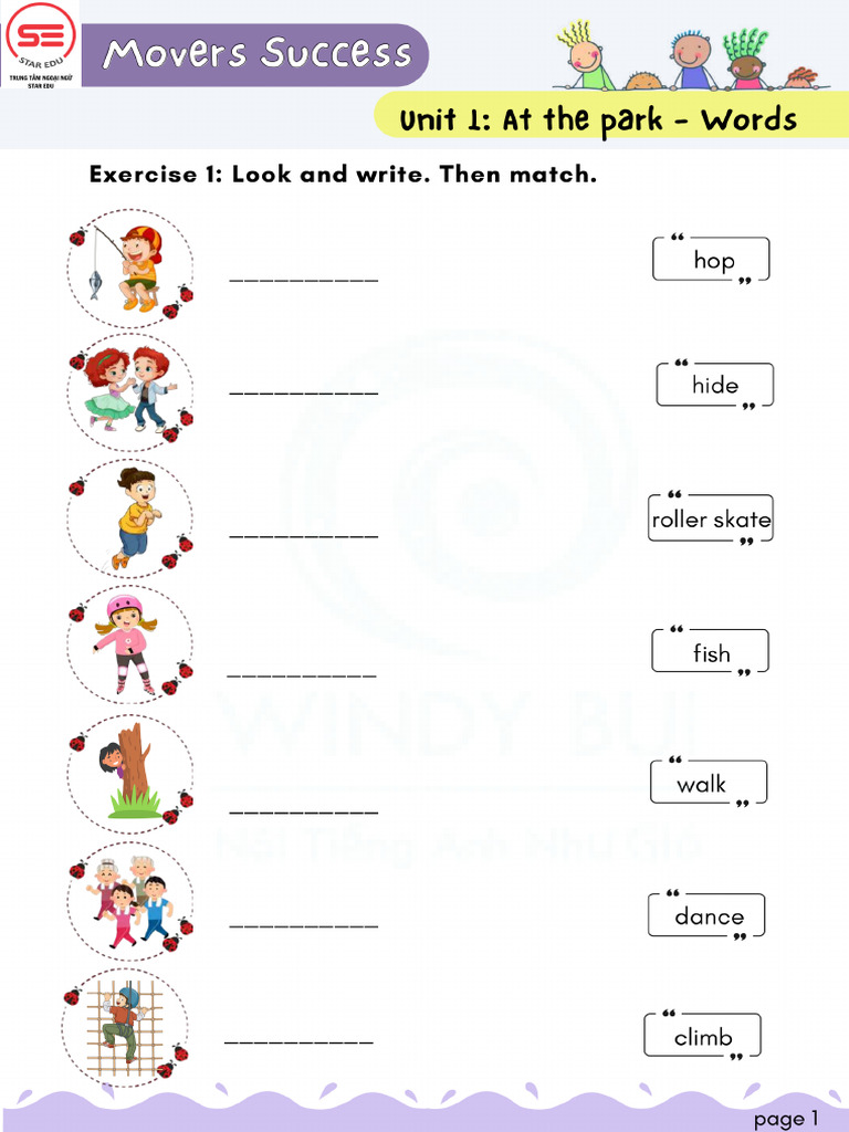 Workbook Movers Success HongDiep | PDF