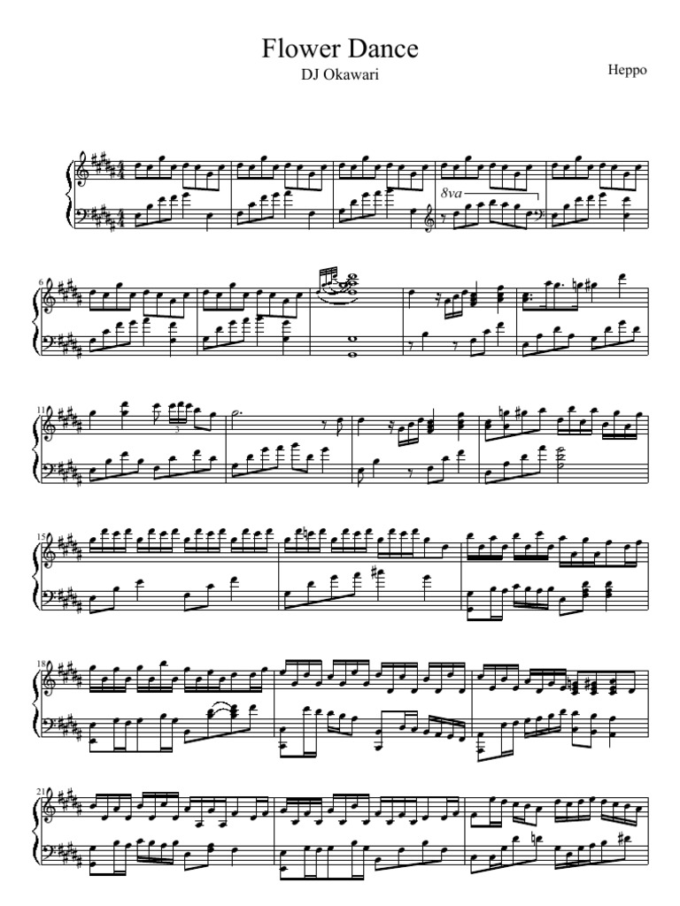Flower Dance Piano Sheet Music PDF | PDF