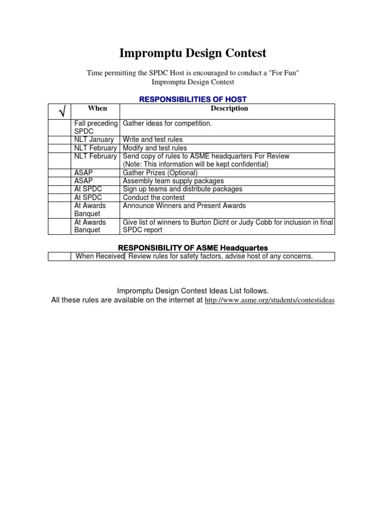 Impromptu Design Contest | PDF | Vehicles | Flight