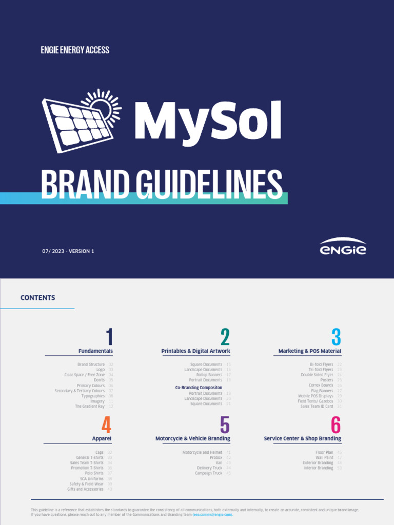 MySol Brand Guidelines 2023 - Ver 1 | PDF | Text | Typography