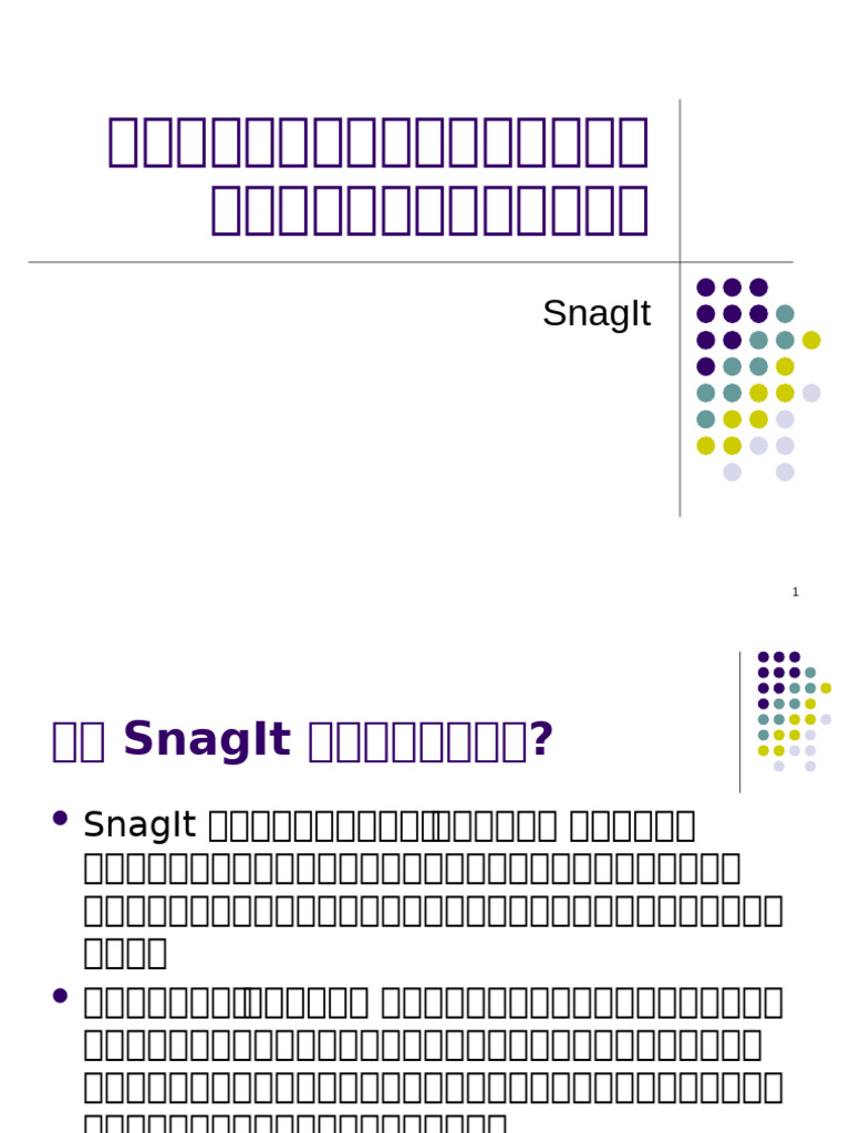 SnagIt Capture Techniques Guide | PDF | Button (Computing) | Keyboard ...