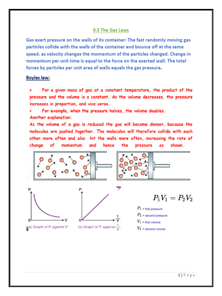 The Gas Law | PDF