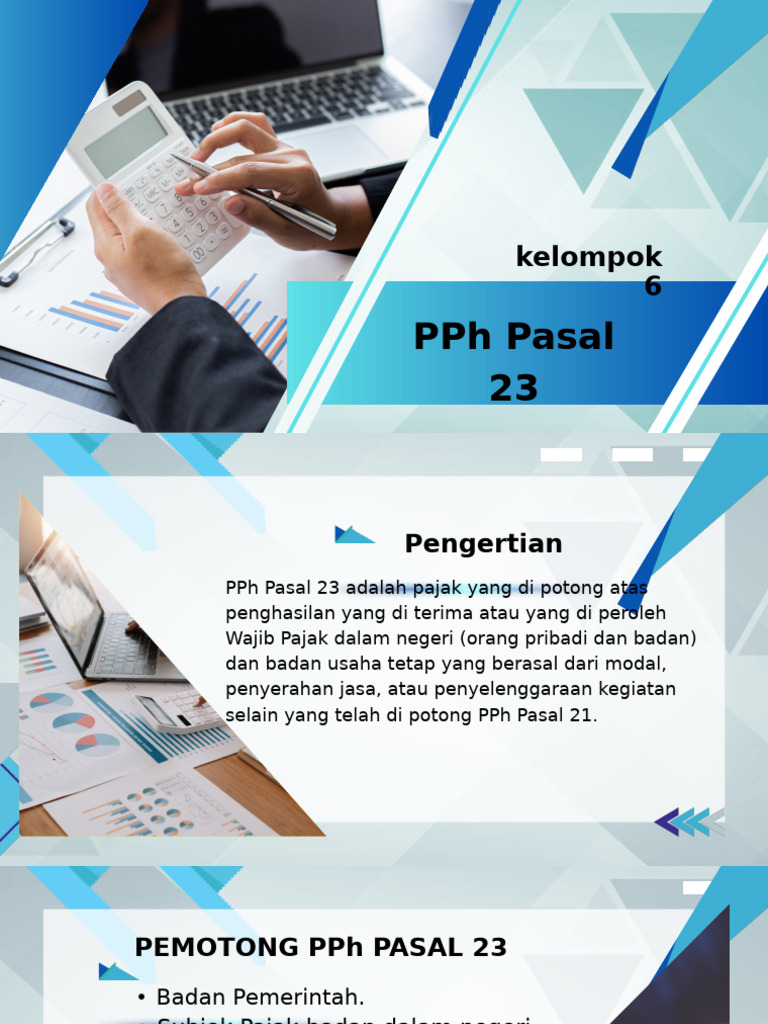 PPT Pajak Penghasilan Pasal 23 | PDF