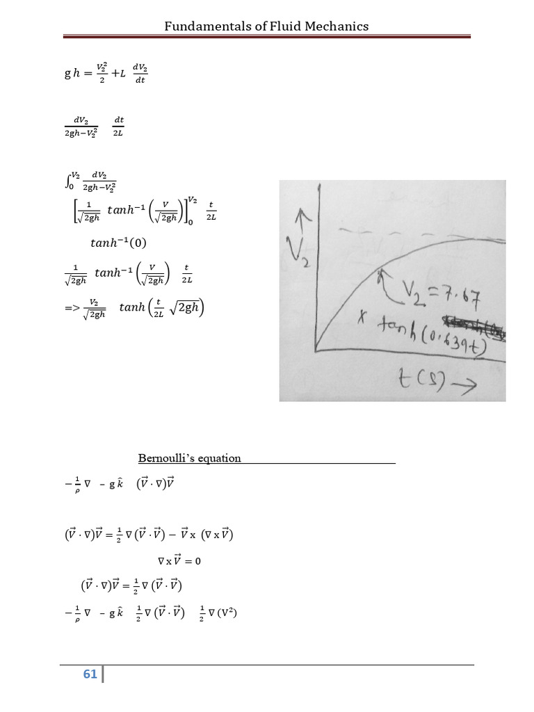 Fluid Mechanics: Bernoulli's Equation Explained | PDF | Pressure ...