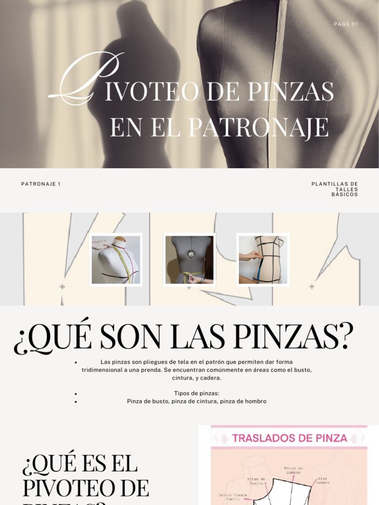 Pivoteo de Pinzas en Patronaje Textil | PDF | Ropa