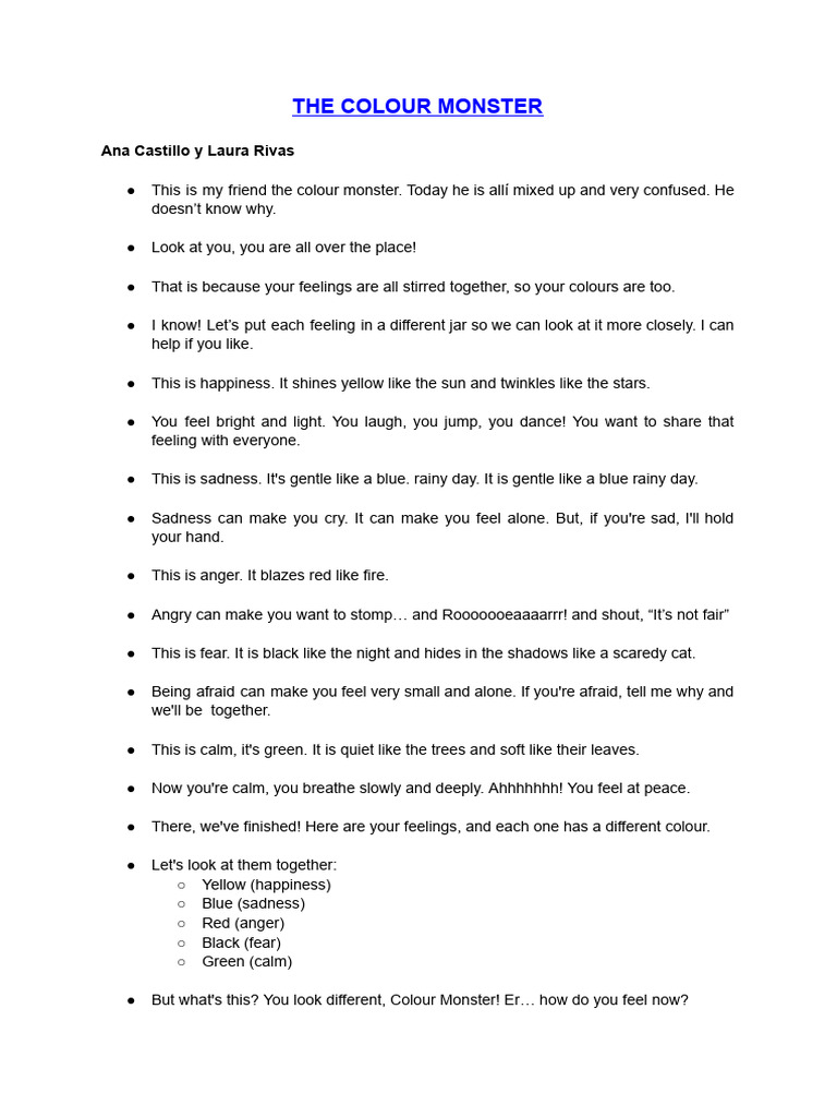 Understanding Emotions with Colors | PDF