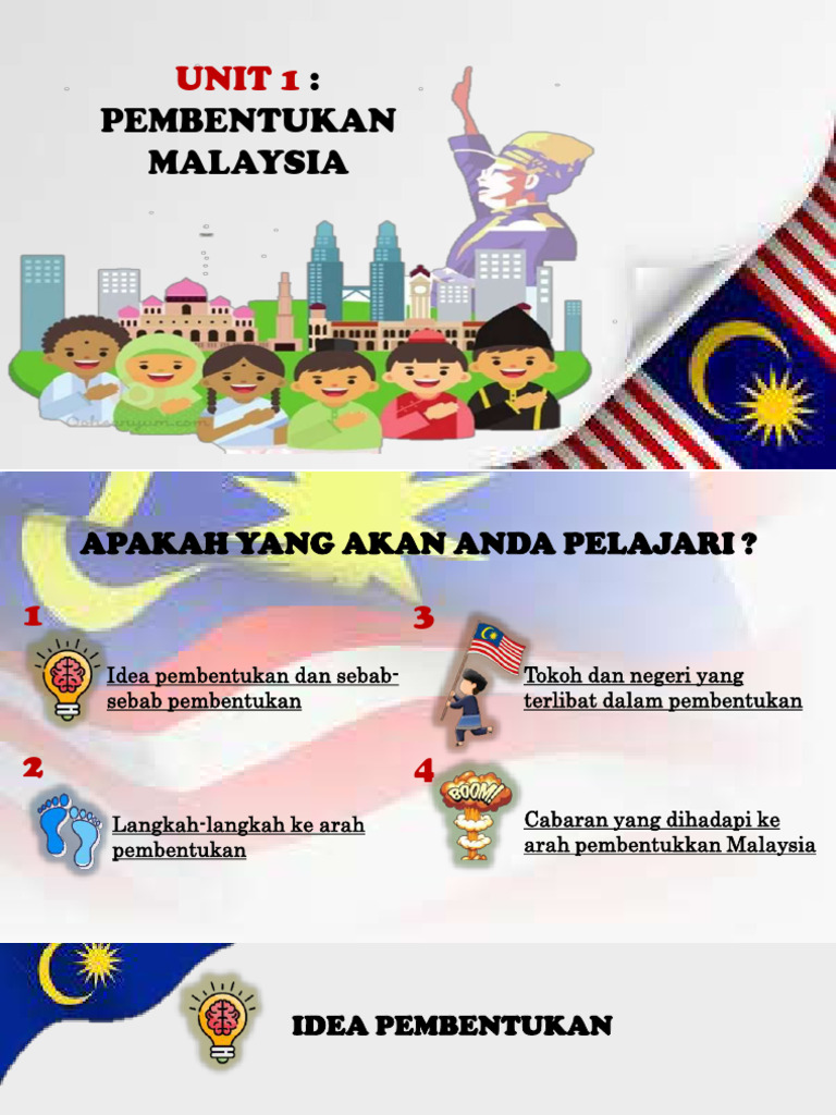 Unit 1 - Pembentukan Malaysia | PDF