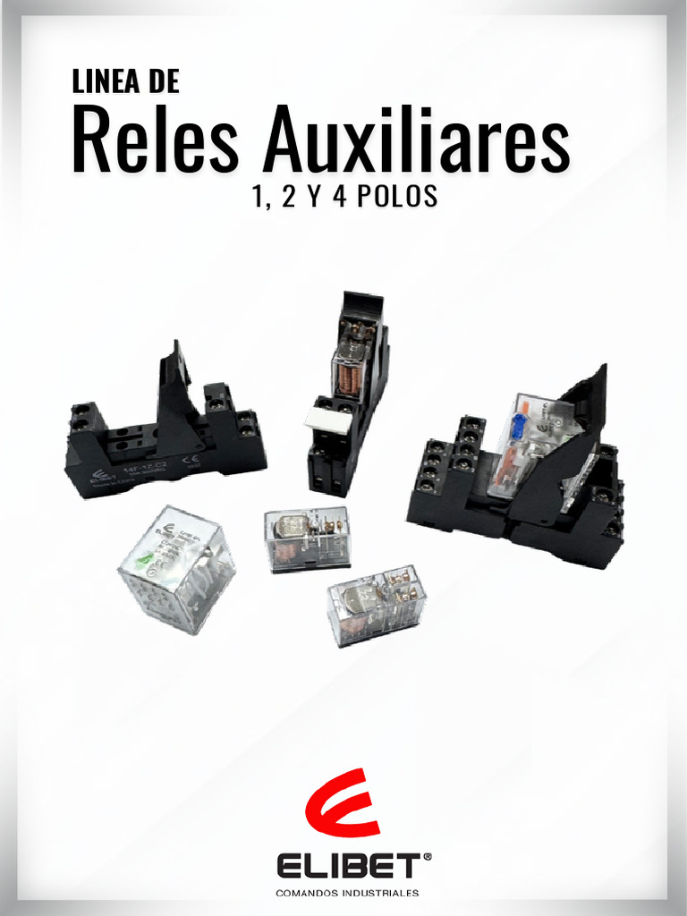 Especificaciones de Reles Auxiliares ZJ | PDF | Relé | Equipo eléctrico