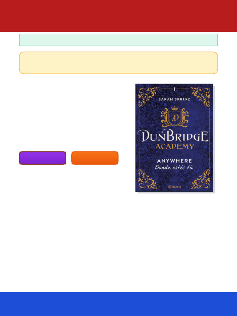 Dunbridge Academy. Anywhere 1st Edition Sarah Sprinz Ebook Digital ...