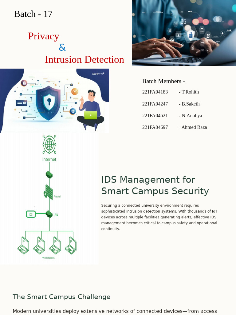 IDS Management for Smart Campus Security | PDF | Computer Security ...
