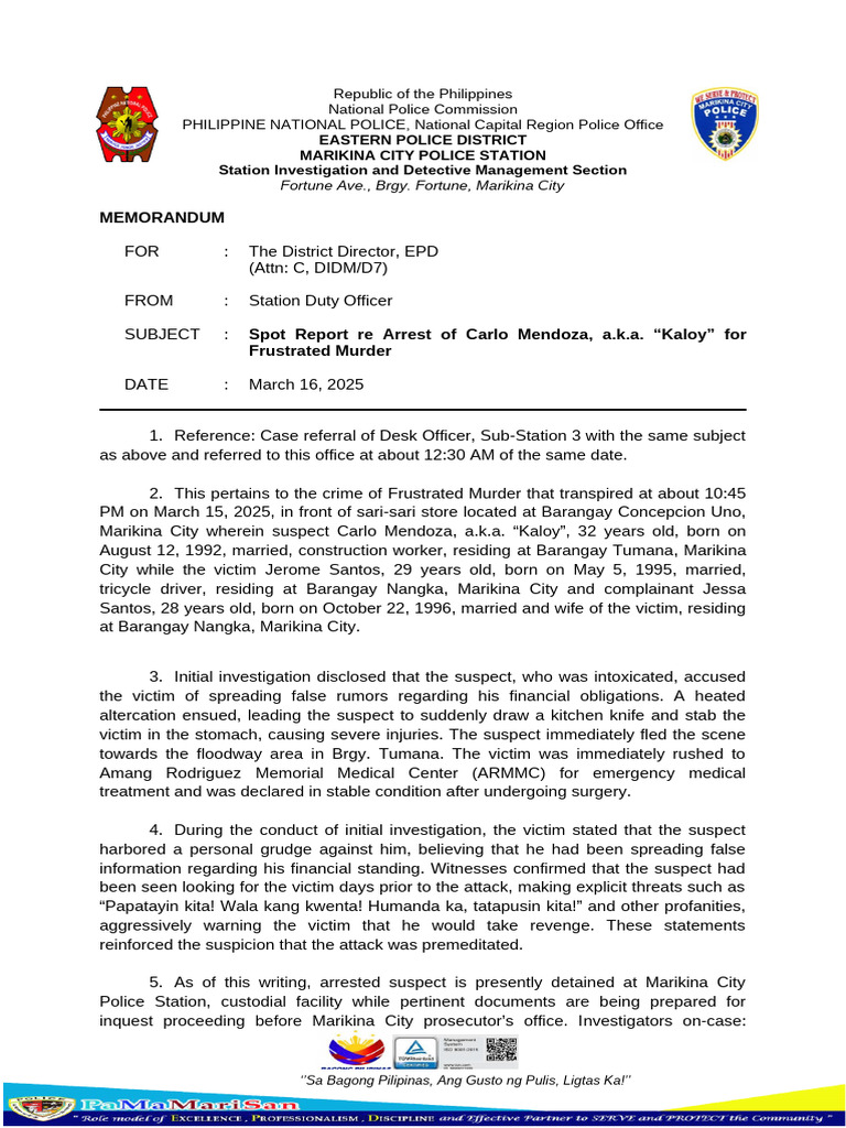 GROUP 1 Frustrated Murder | PDF | Crime & Violence | Justice