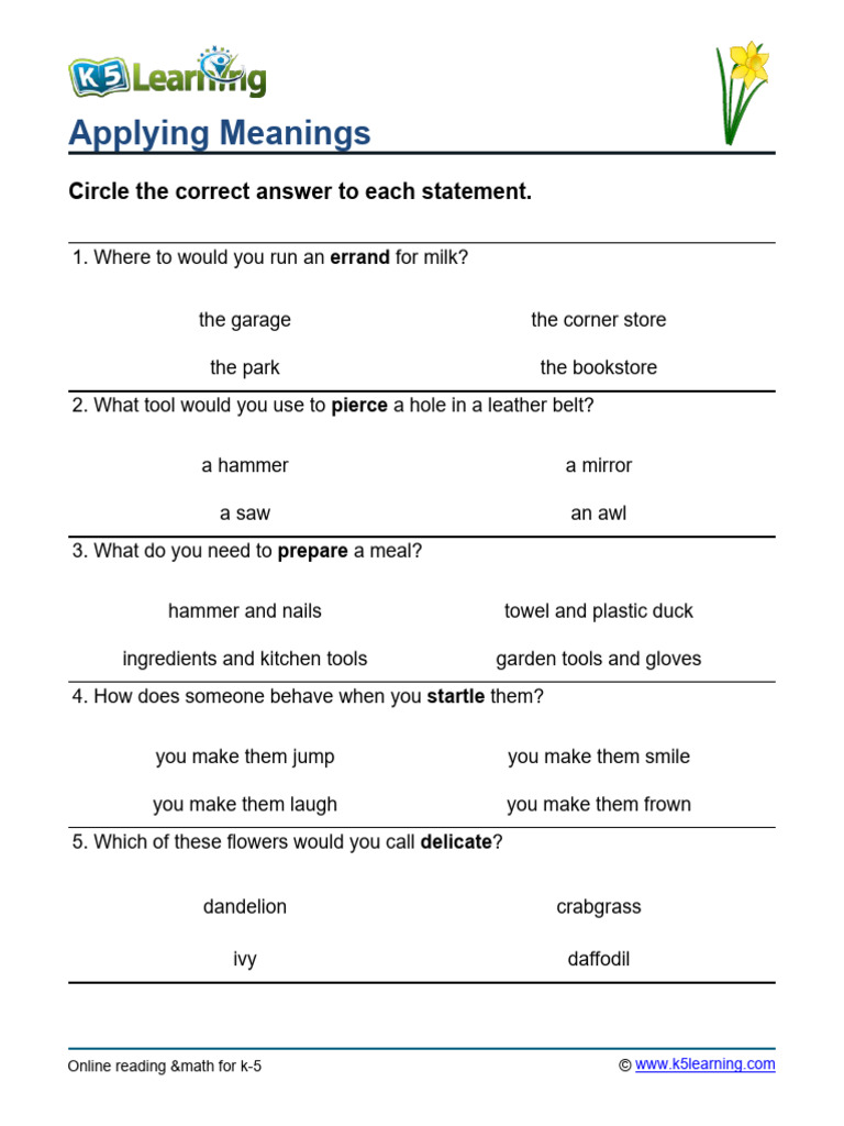 grade-4-applying-meanings | PDF | Metals