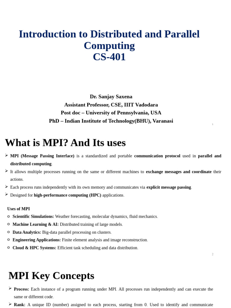 MPI Programming | PDF | Message Passing Interface | Concurrent Computing