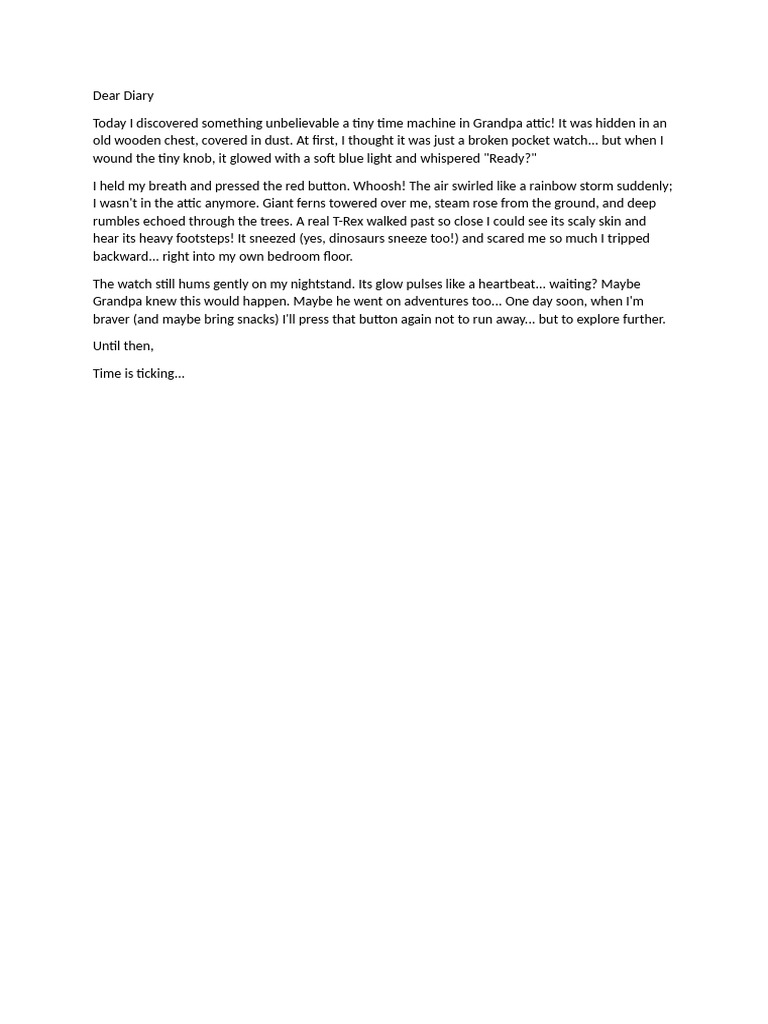 Dear Diary | PDF
