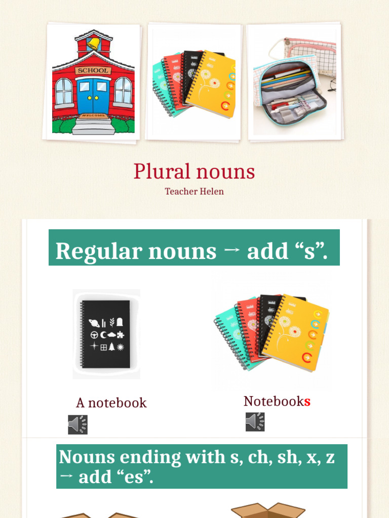 Plural Nouns Games Grammar Guides - 120685 | PDF | Plural | Tooth