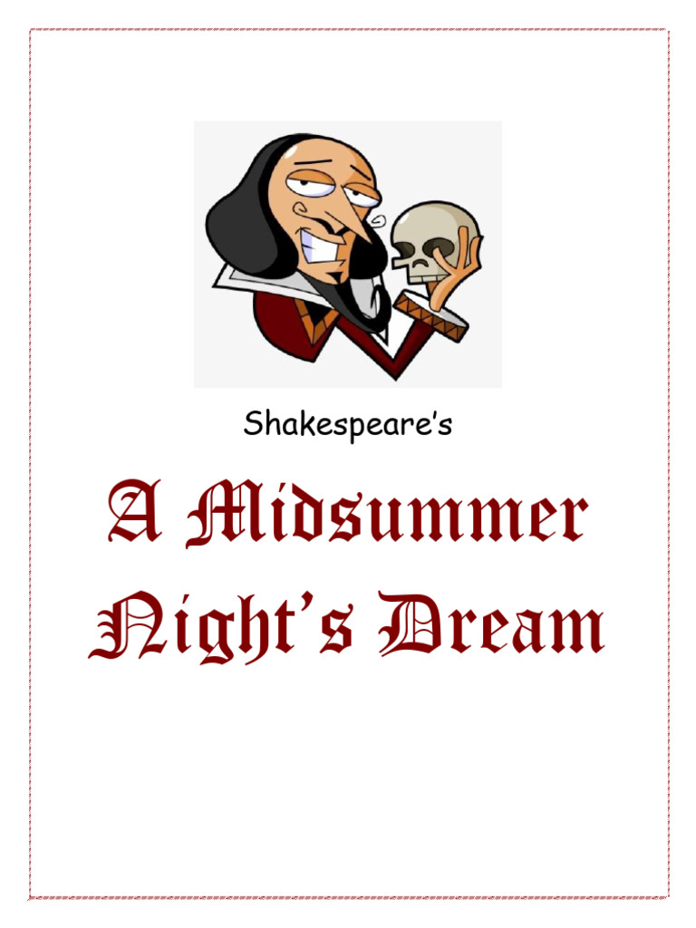 Cast of Characters in A Midsummer Night's Dream | PDF | A Midsummer ...