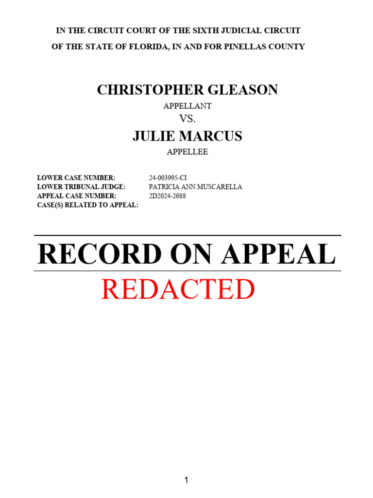 2025-02-03 Record Record On Appeal | PDF | Appeal | Courts