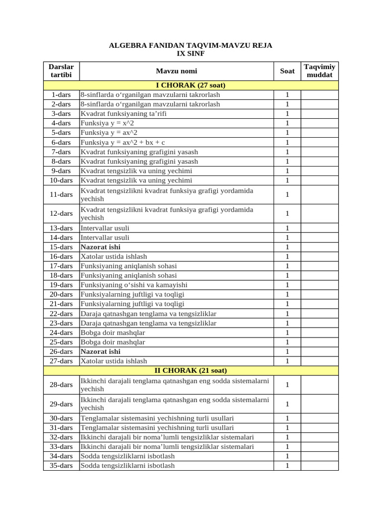 9 Sinf Algebra TMR Oddiy | PDF