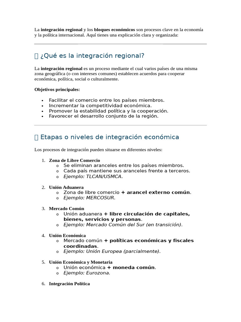 Integración Regional Rambé | PDF | Integración económica | Comercio
